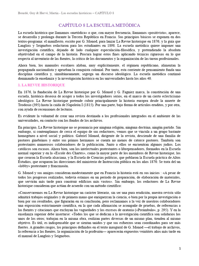 Escuela Metódica | PDF