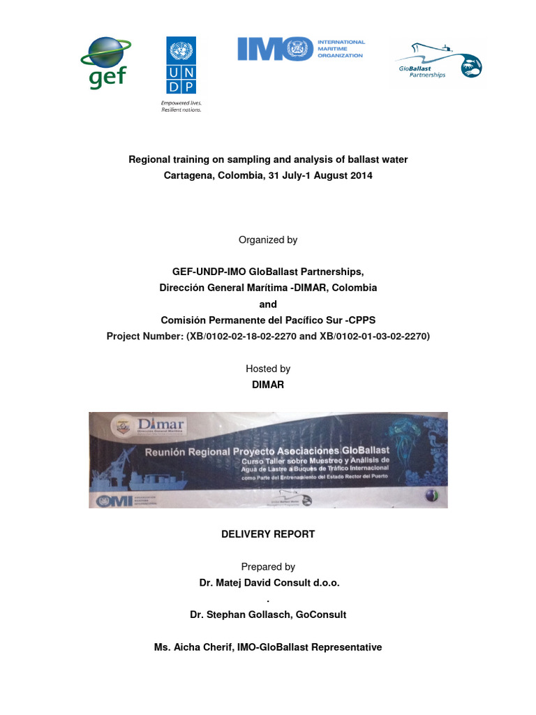 Ballast Water Sampling Training 2014 | PDF | Water | Salinity
