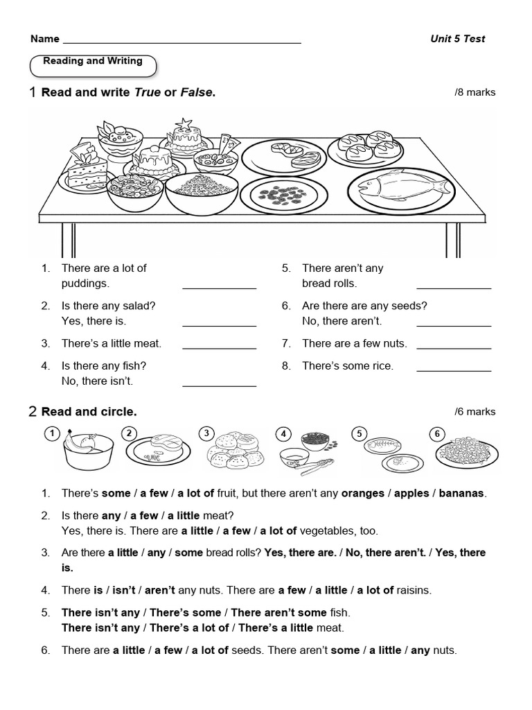 Test Unit 5 4th Grade Adapted All About Us | PDF