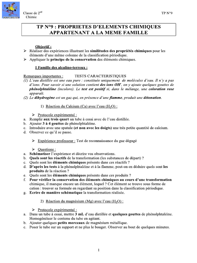Physiques Chimie | PDF