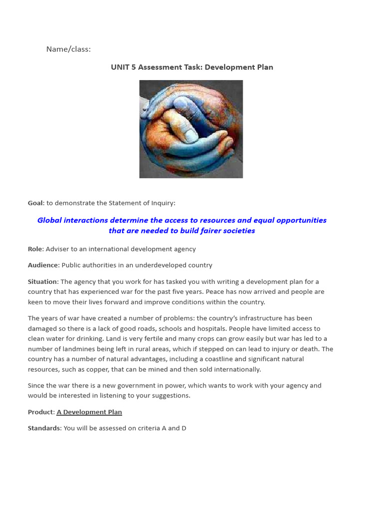 08 Assessment Task Development Plan | PDF