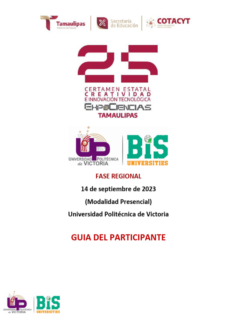 Guia Del Participante Fase Regional Cecit - Expociencias Tamaulipas 23 ...
