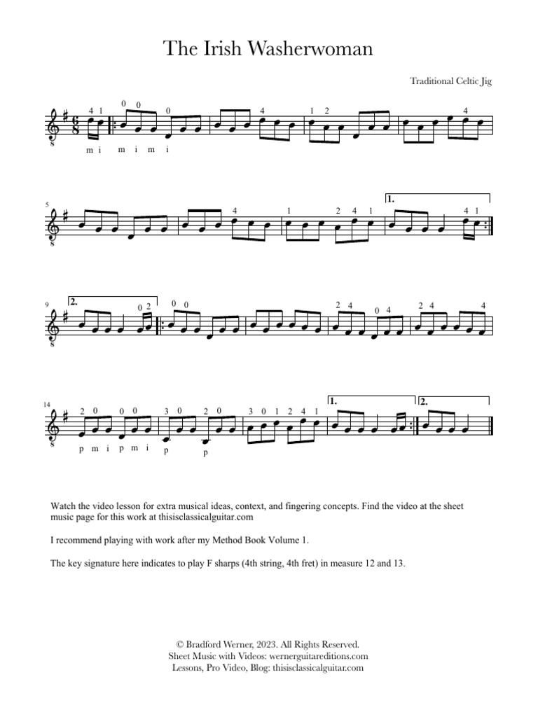 Irish Washerwoman Werner | PDF