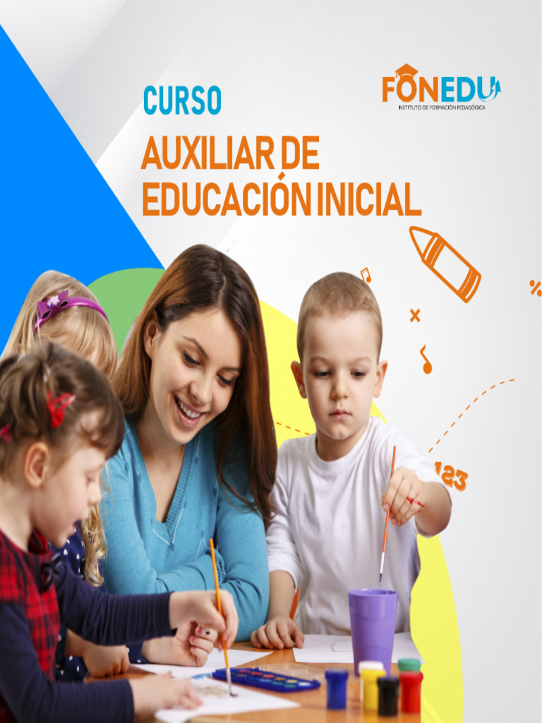 2brochure Fonedu Auxiliar Educacion Virtual | PDF | Educación de la primera infancia | Enseñando