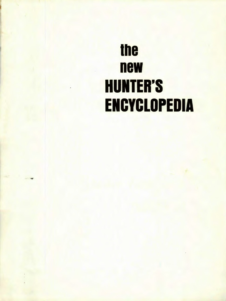 The New Hunter's Encyclopedia-Stackpole Books (1966) | PDF | Handgun ...