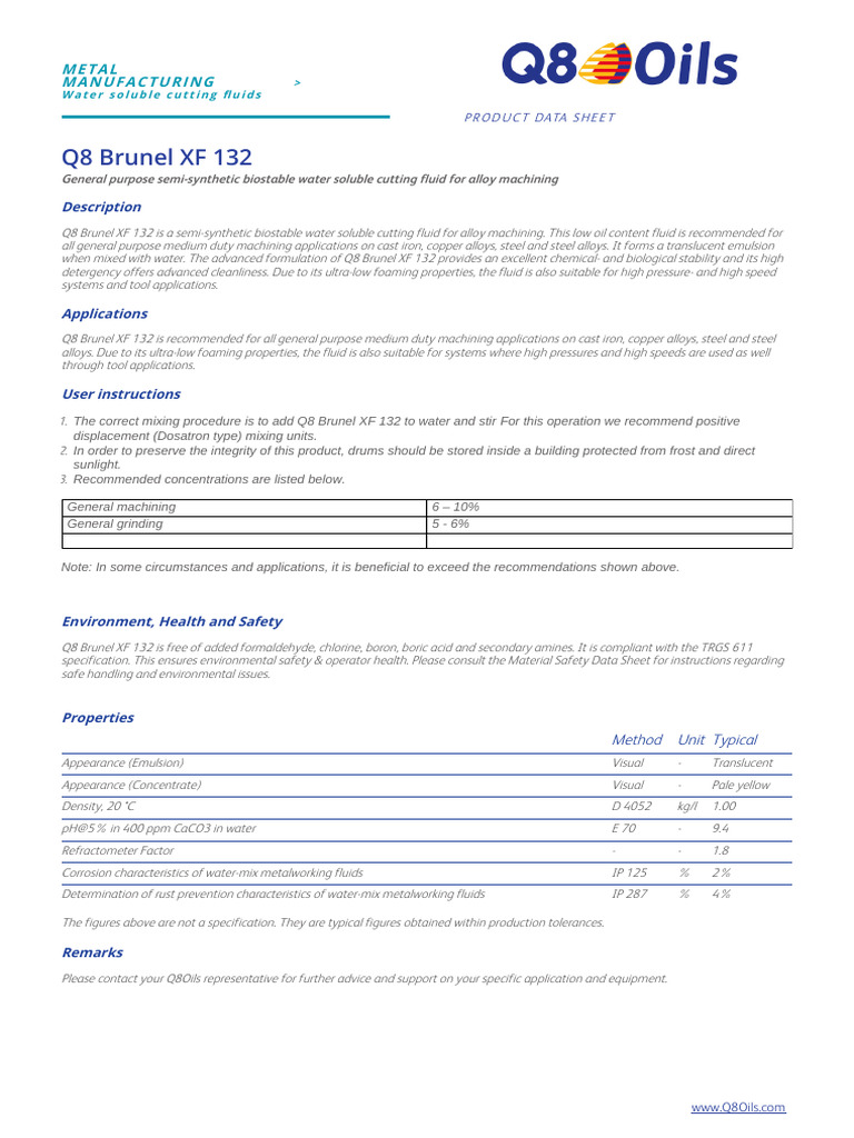 Q8 Brunel XF 132 - en | Download Free PDF | Water | Steel
