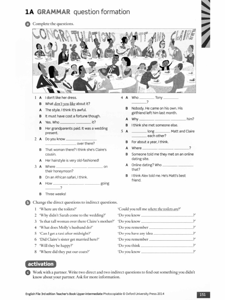 Booklet - Question Formation U1A | PDF