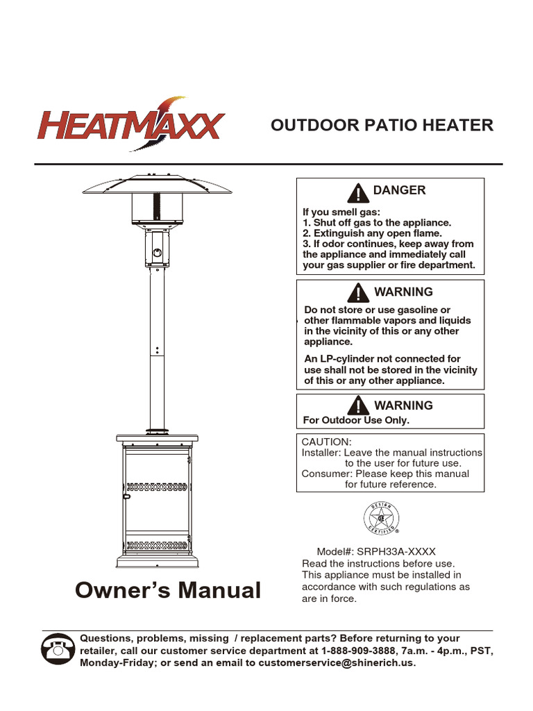 Owner's Manual: Danger | PDF