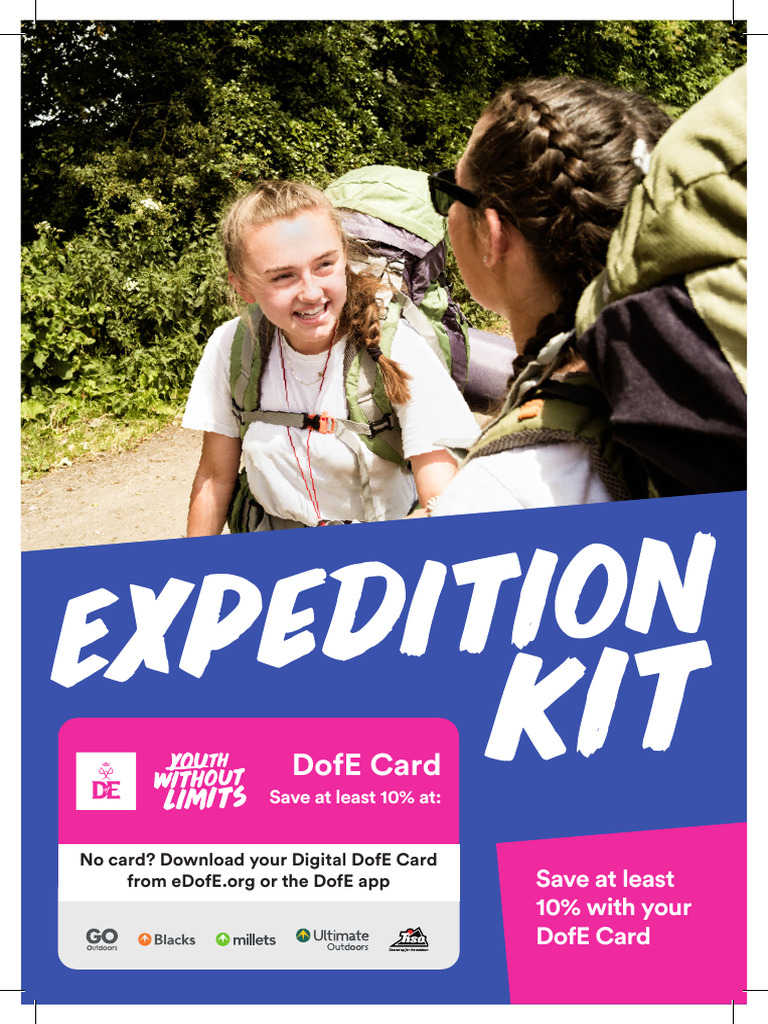 DofE Card Savings for Adventurers | PDF | Boot | Sock