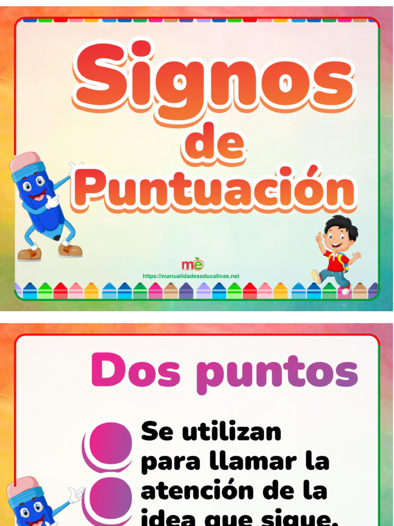 Carteles de Los Signos de Puntuación | PDF