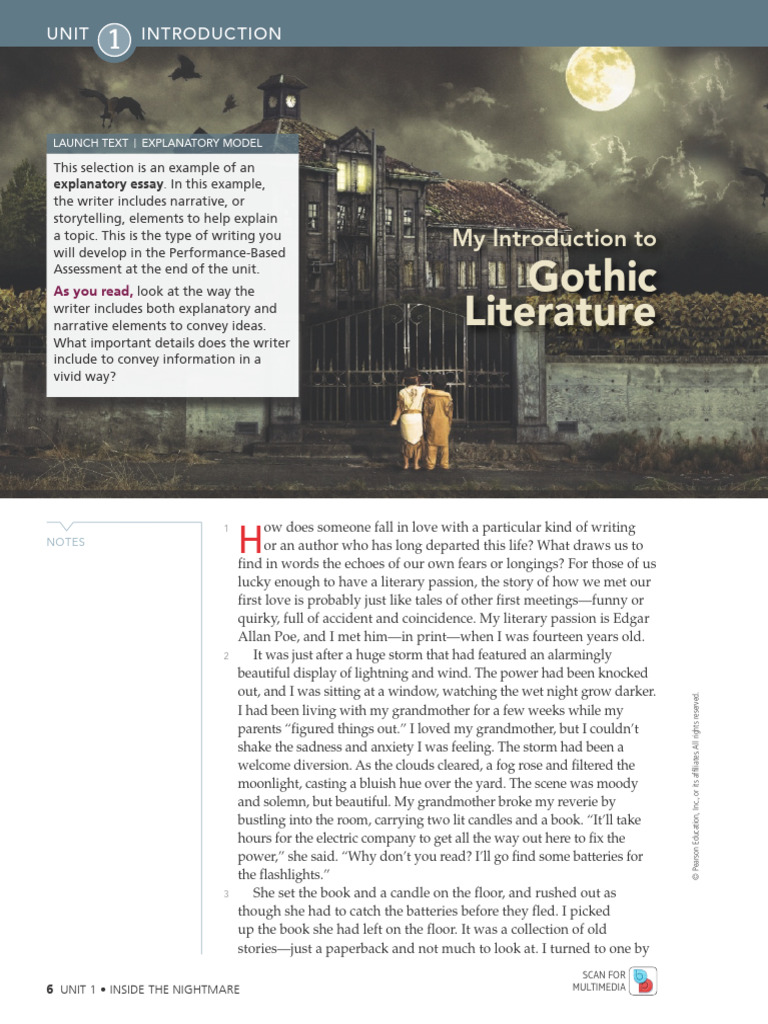 Unit 1 Intro To Gothic Literature | PDF | Horror Fiction