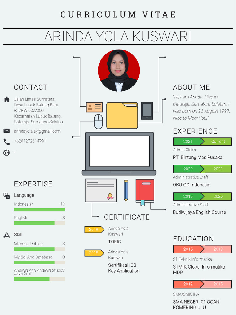 CV Arinda Yola Kuswari | PDF