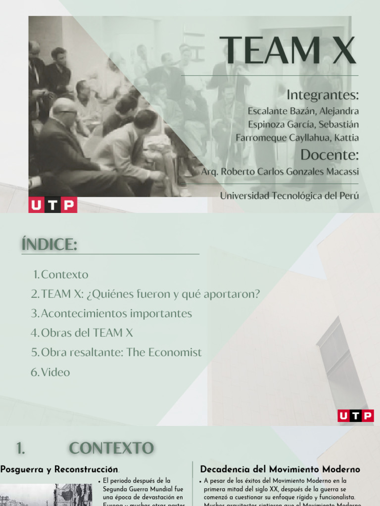 Team X: Innovaciones en Arquitectura | PDF | Arquitecto