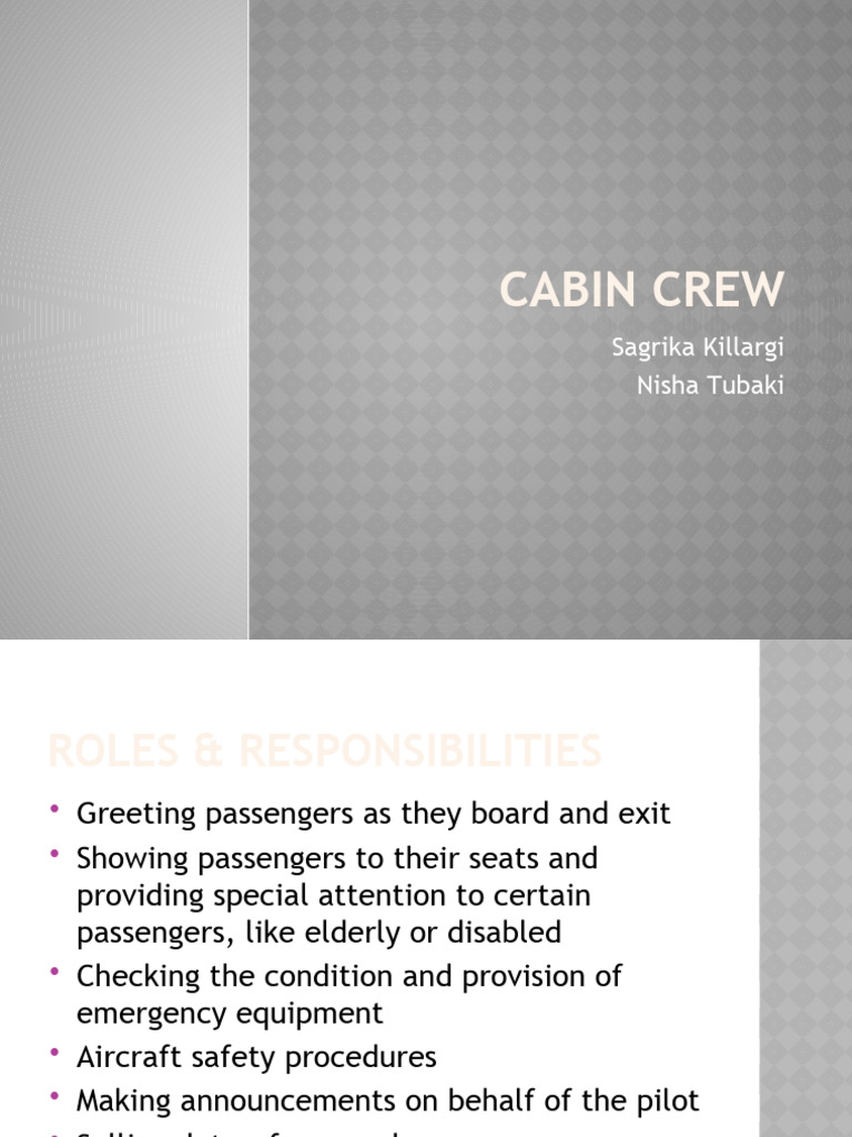 Cabin Crew | PDF