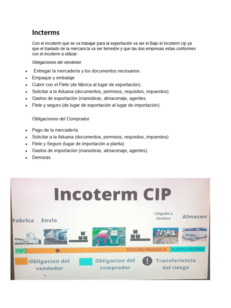Incterms cip | PDF