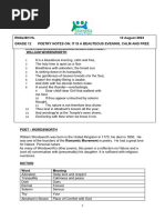 Analysis of "Die Hanswors" Poem | PDF
