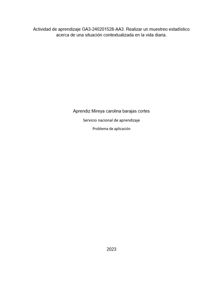 Trabajo 3 Actividad De Aprendizaje Ga3 240201528 Aa3 Pdf