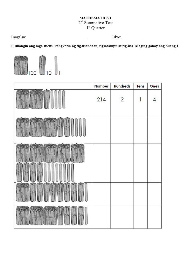 Mathematics 1 St2 q1 | PDF