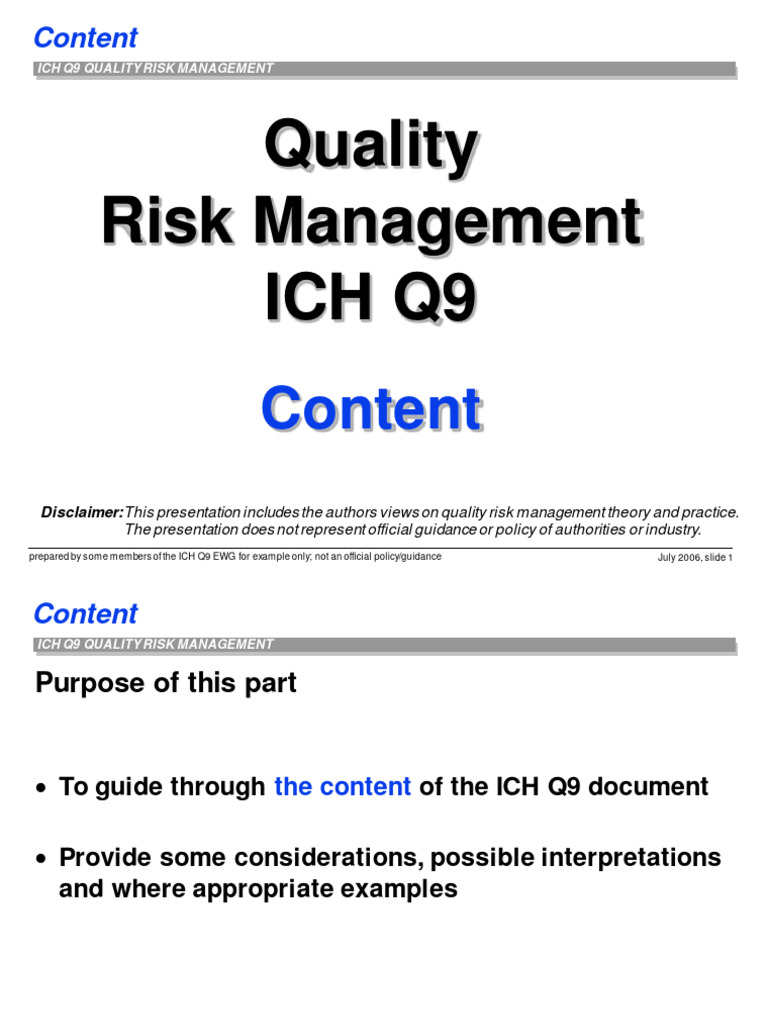 Ich Q9 | PDF | Risk Management | Risk