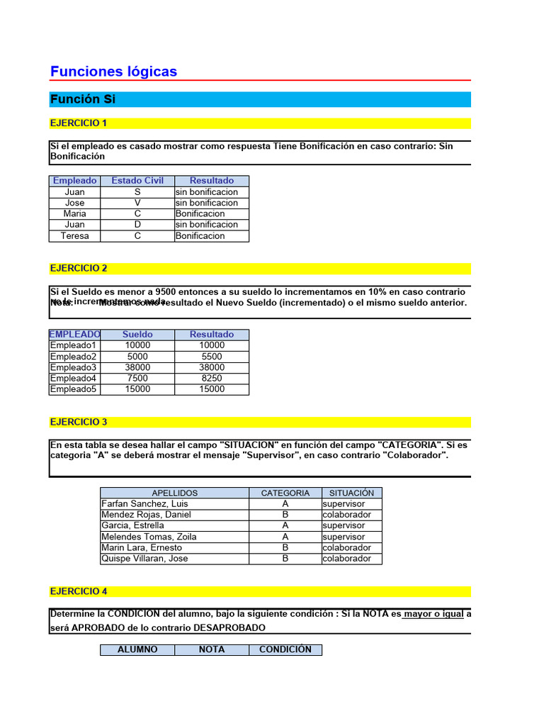 Practica 1 Funcion SI | PDF