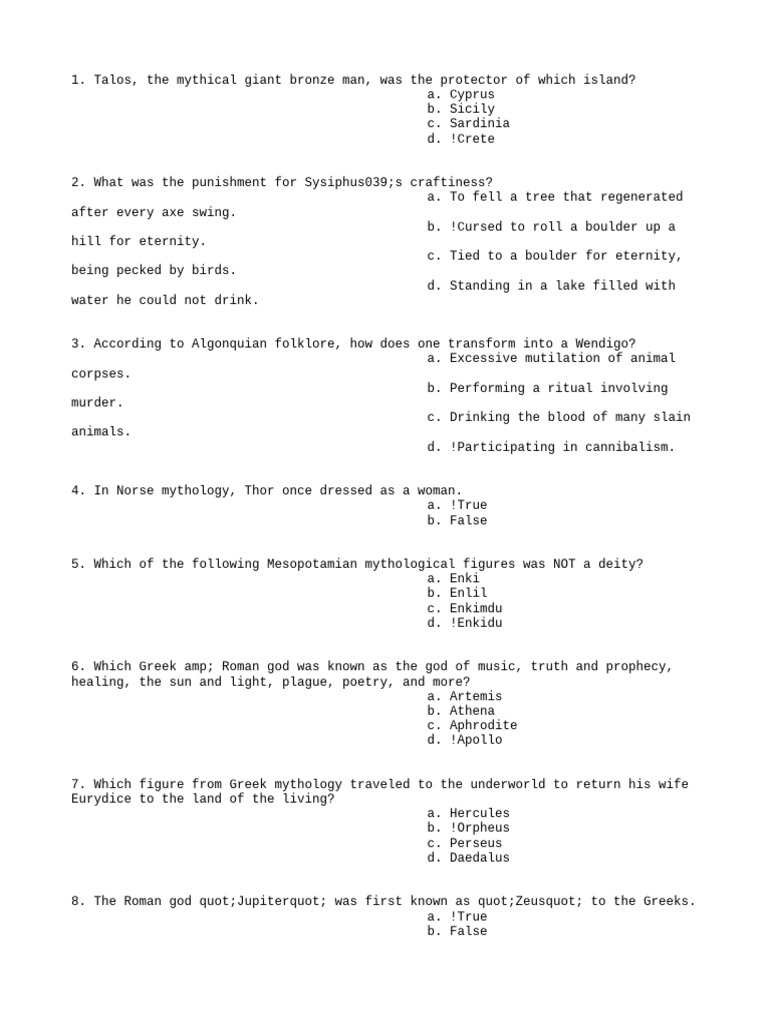 UNIV126 Lesson Plan 6 | Download Free PDF | Norse Mythology | Greek ...