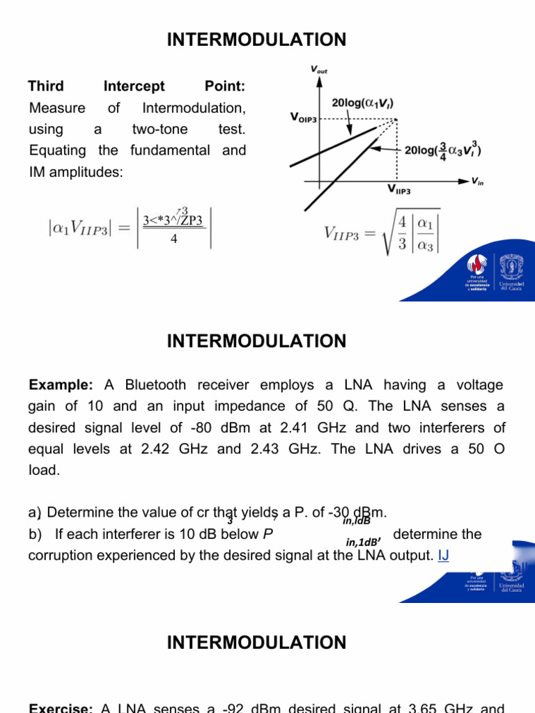 Understanding Intermodulation in RF Systems | PDF | Amplifier | Electronic Oscillator
