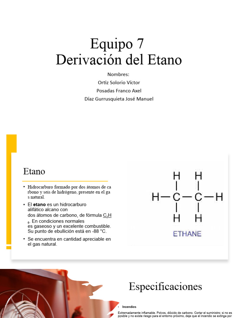 Usos y características del etano | PDF