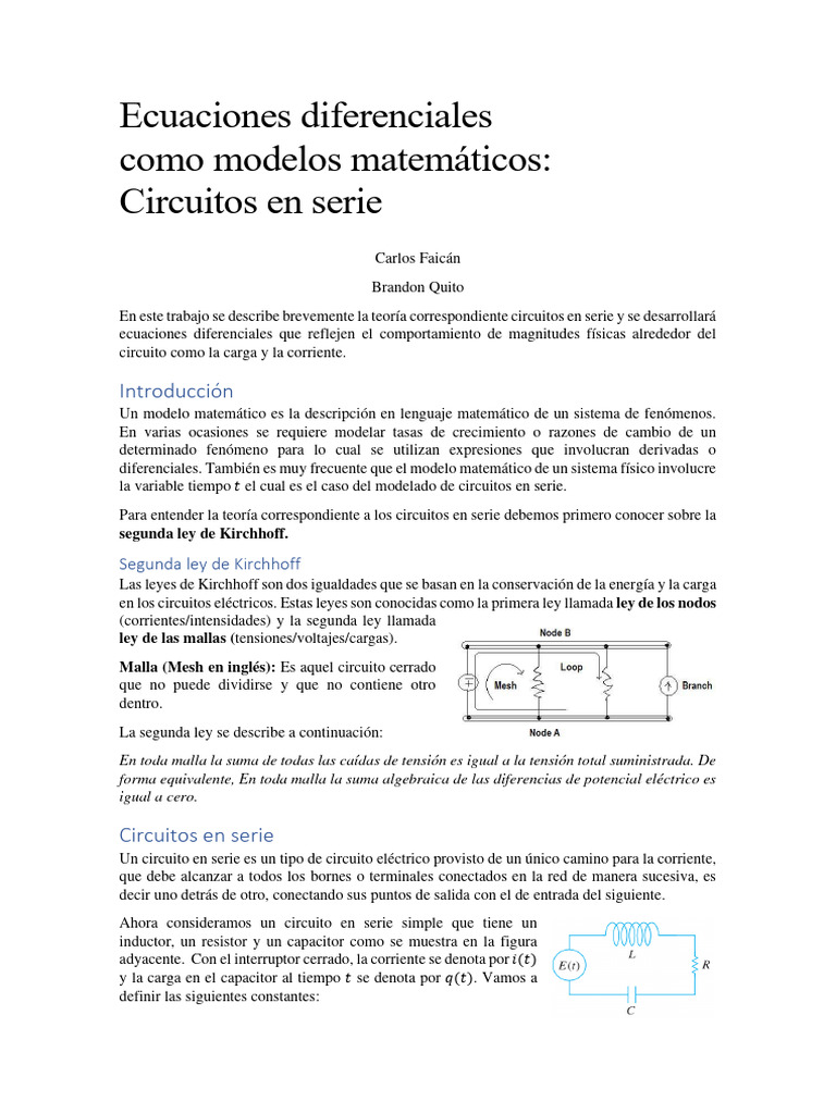 Circuitos en Serie - ED | PDF