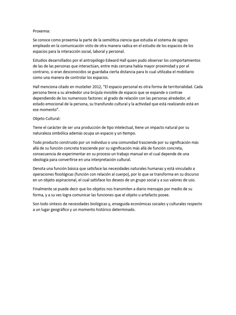 Proxemia | PDF | Ciencias sociales | Filosofía