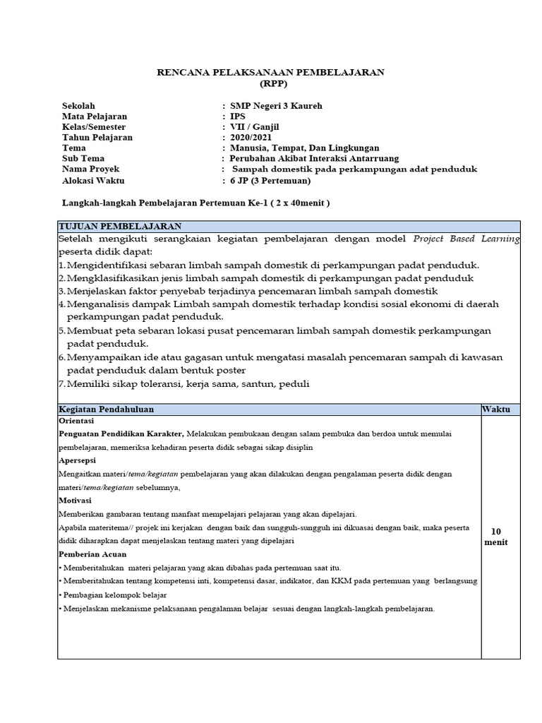 Project Based Learning | PDF