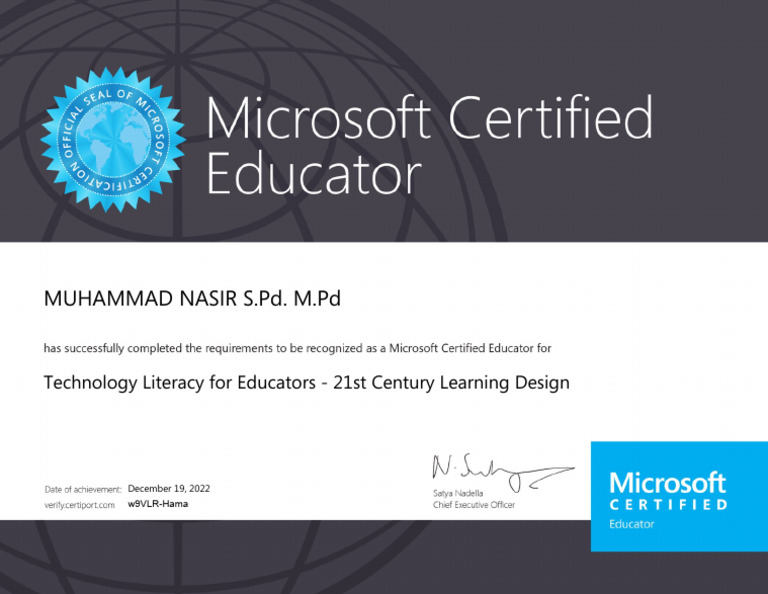 Certificate MCE | PDF
