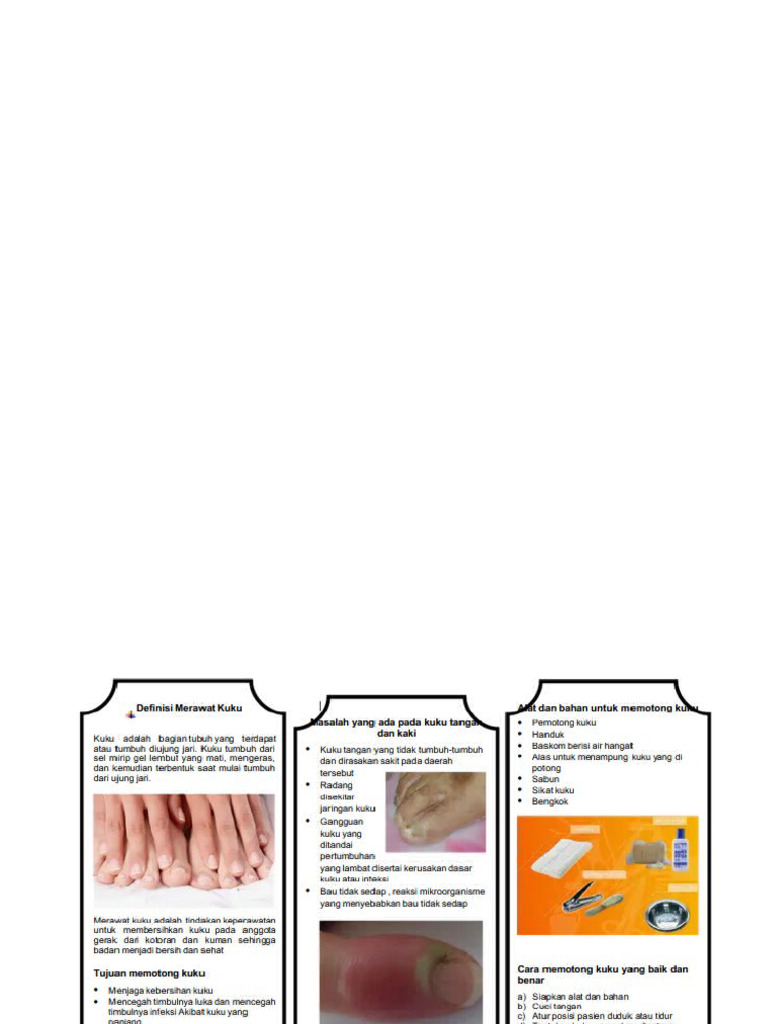 Leaflet Menggunting Kuku | PDF