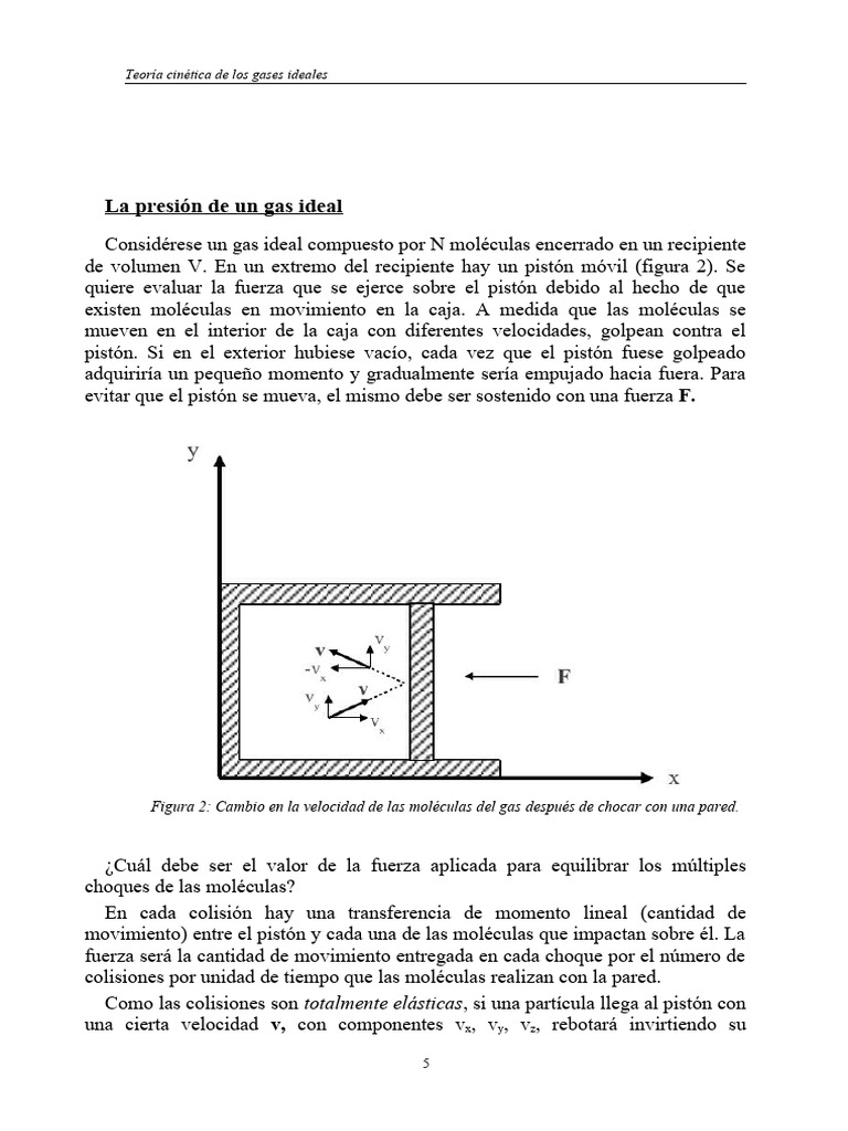 TeoriaCinetica-Presión | PDF | Gases | Presión
