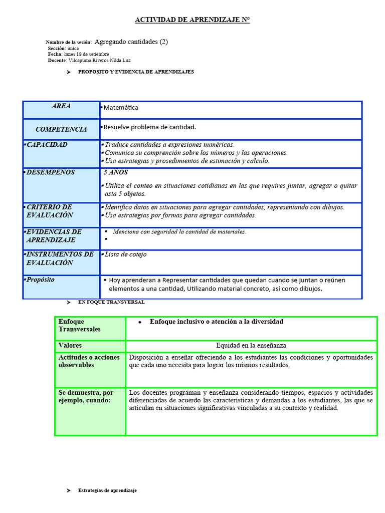 Actividad de Aprendizaje Del 18 - 21 | PDF | Evaluación | Aprendizaje