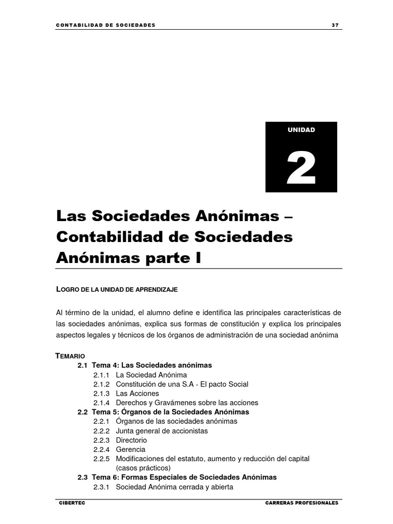 Sociedades Anonimas | PDF | Compartir (Finanzas) | Dividendo