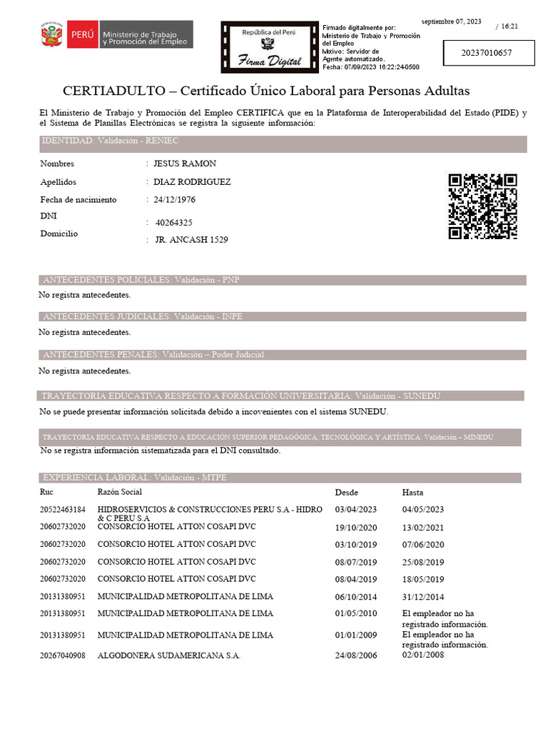 CUL Null | PDF | Gobierno