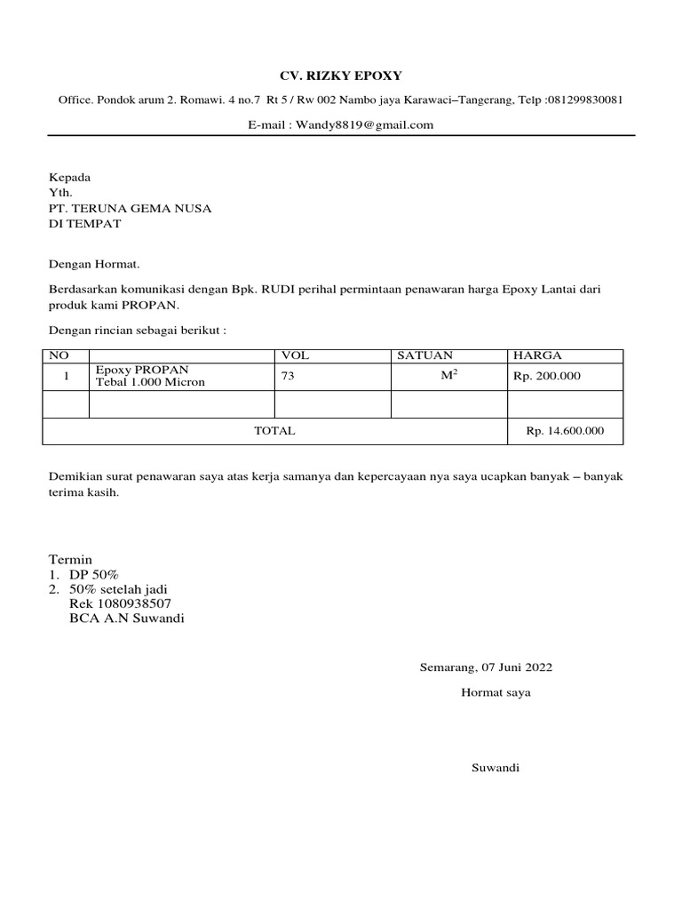 Cv Rizky Epoxy 01 Pdf