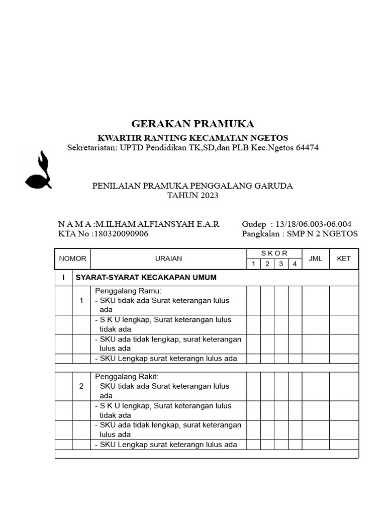 Piagam Penghargaan | PDF