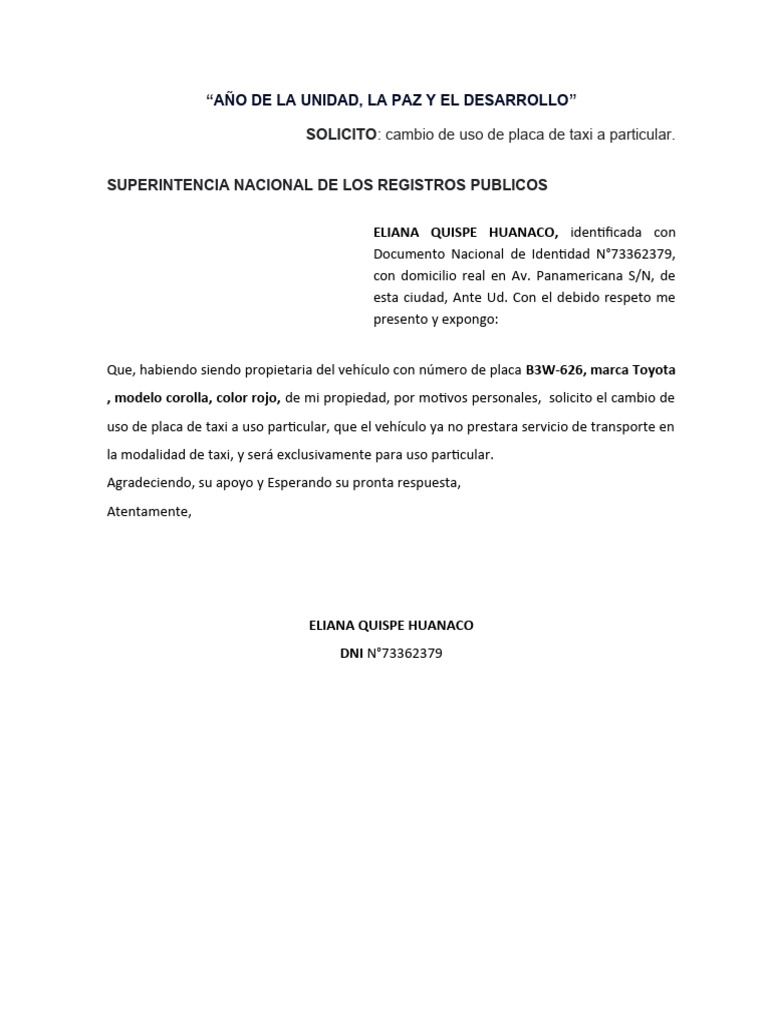 Solicitud - Diresa | PDF