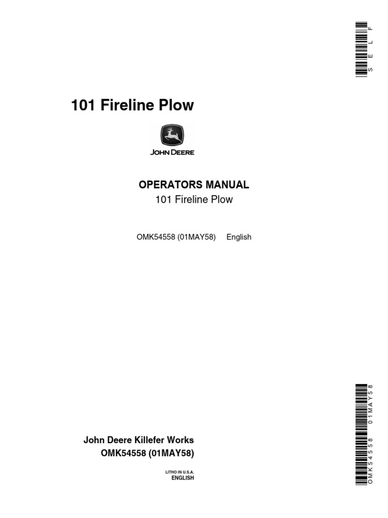 101 Fireline Plow | PDF