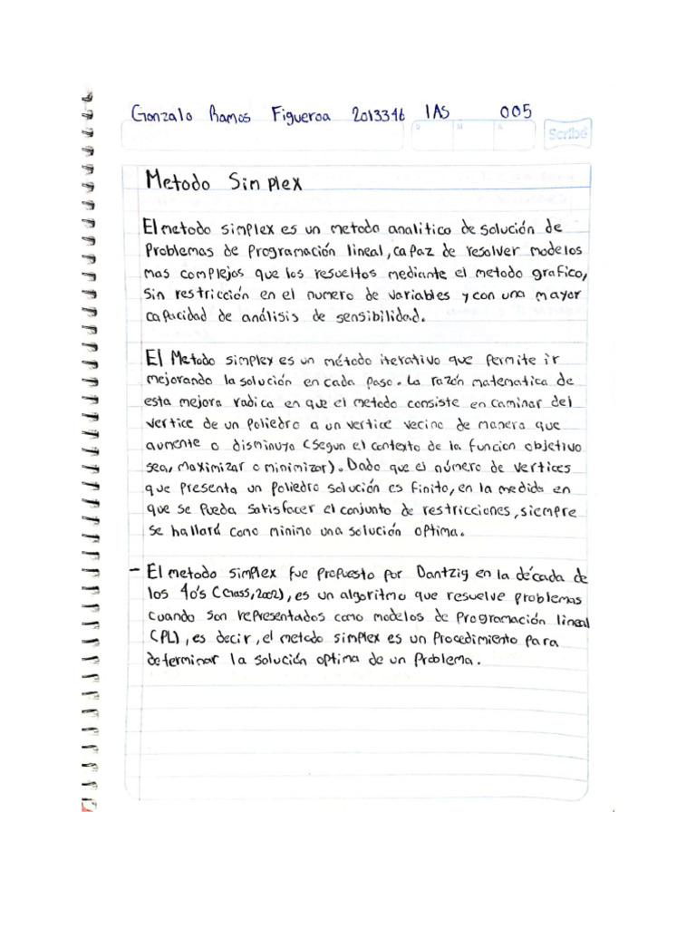 Actividad Investigacion M. Simplex GRF 2013346 | PDF