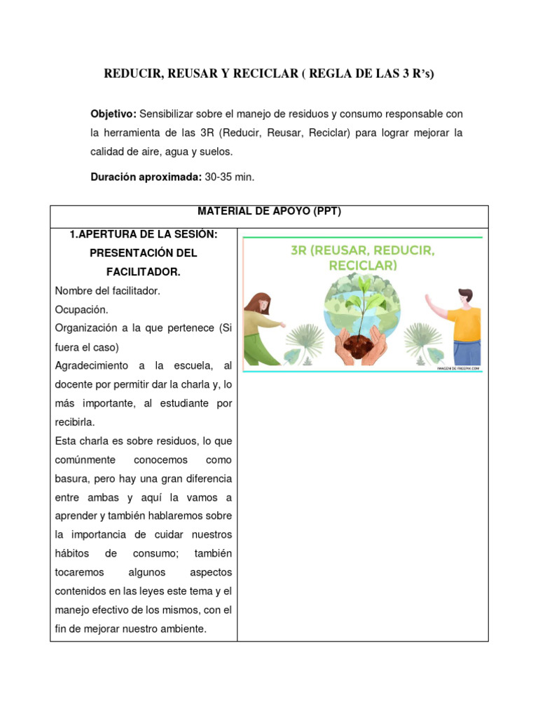 Manual Primaria REDUCIR, REUTILIZAR Y RECICLAR | PDF