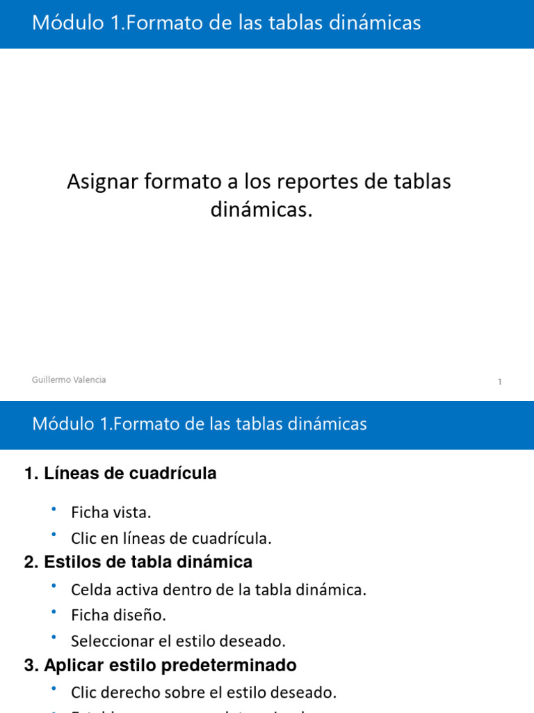 Formato de Tablas en Excel | PDF | SQL