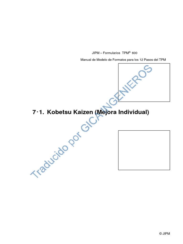 Guia JIMP ImplementacionTPM Traducido GicaIngenieros2023 | PDF | Negocios