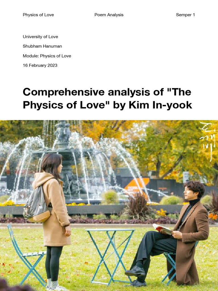 The Physics of Love - Poem Analysis | PDF | Poetry | Metaphor