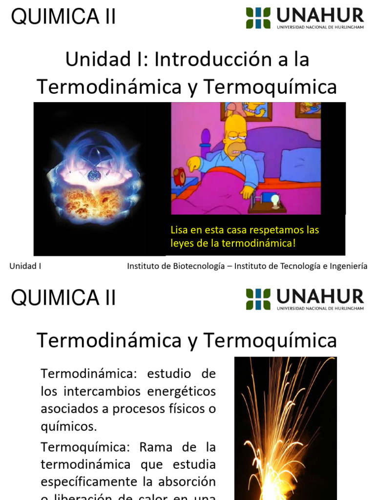 Termodinámica y Termoquímica: Fundamentos | PDF | Ciencia y matemáticas