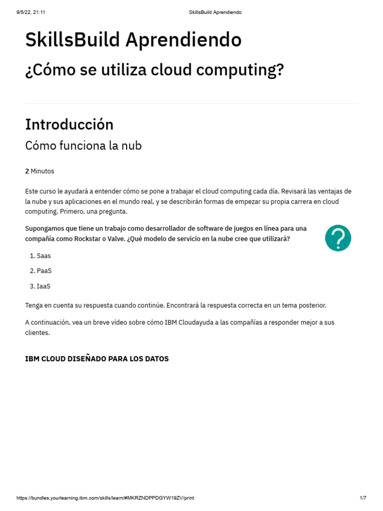 1.5. Como Se Utiliza Cloud Computing SkillsBuild Aprendiendo | PDF ... 1.5. Como Se Utiliza Cloud Computing SkillsBuild Aprendiendo | PDF ...
