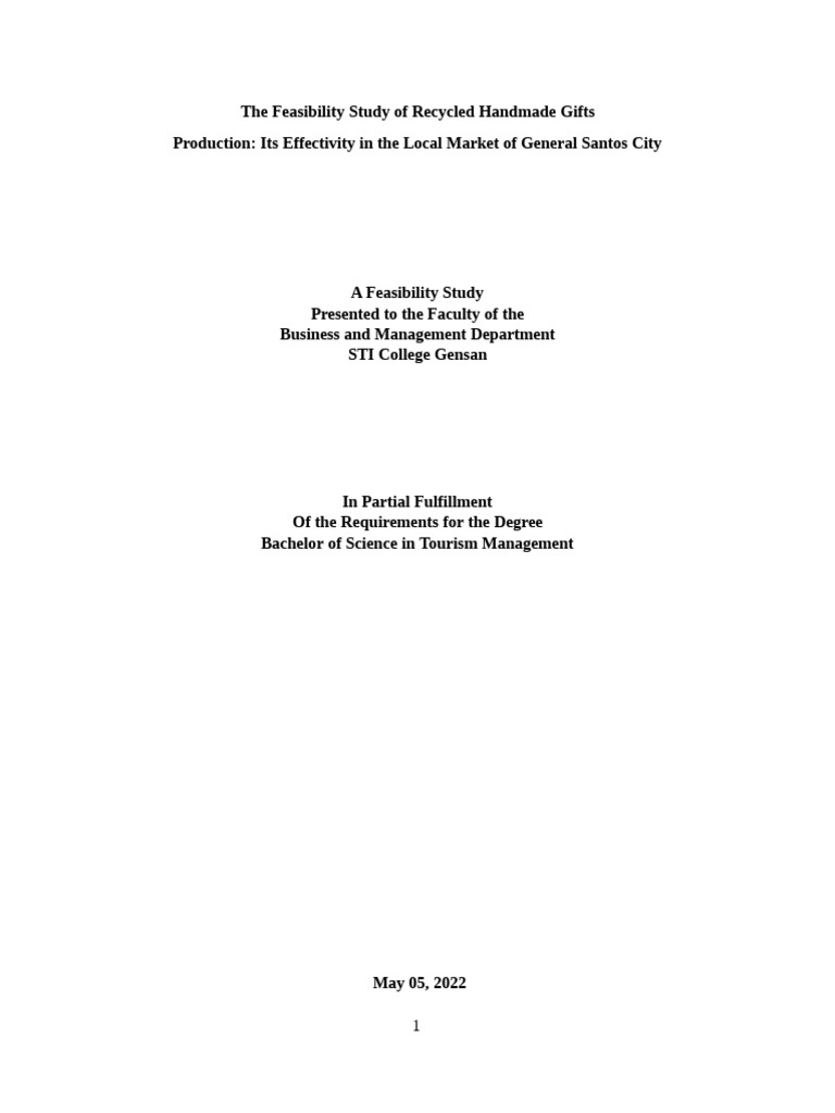 Group 3 Feasibility Study Chapters 1 2 3 | PDF | Pricing | Marketing