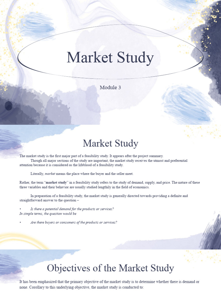 Module 3 - Market Study | PDF