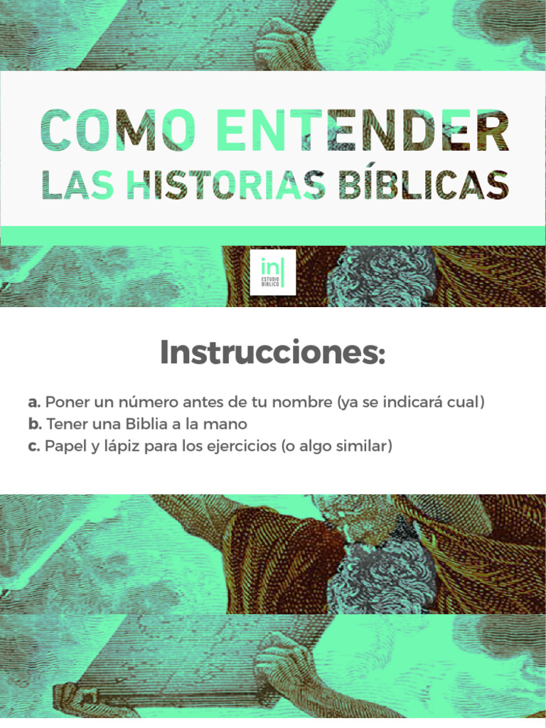 Como Entender Las Historias Bíblicas | PDF | Biblia | Cristo (título)